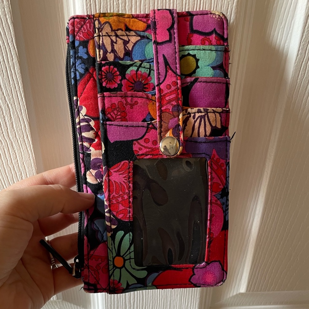 Vera Bradley Floral Fiesta Retired Pattern Wallet - Gem